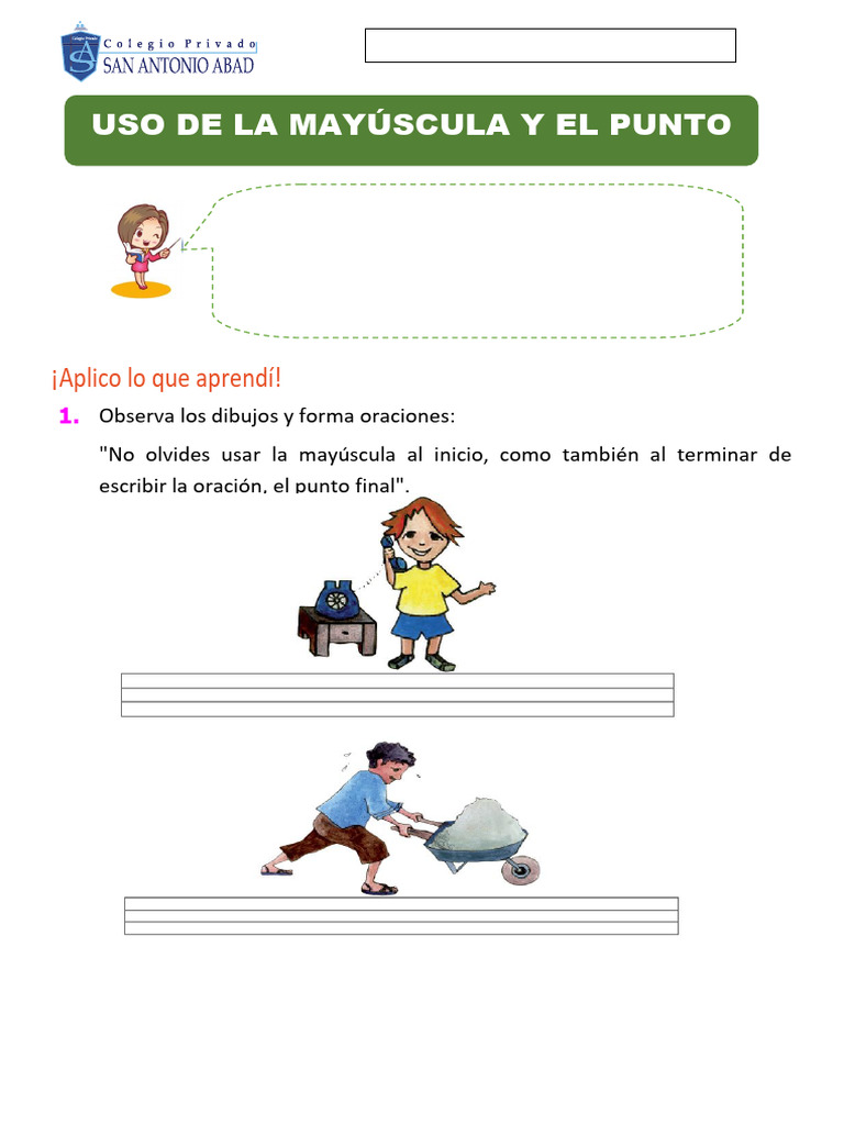 Comunicación EL PUNTO Y LA MAYUSCULA | PDF