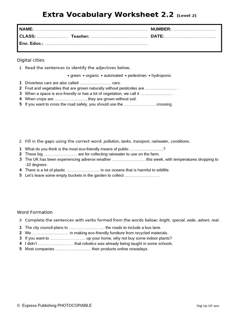 Digi Up 10ano Extra Voc WKSH 2 2 L2 P76 | PDF