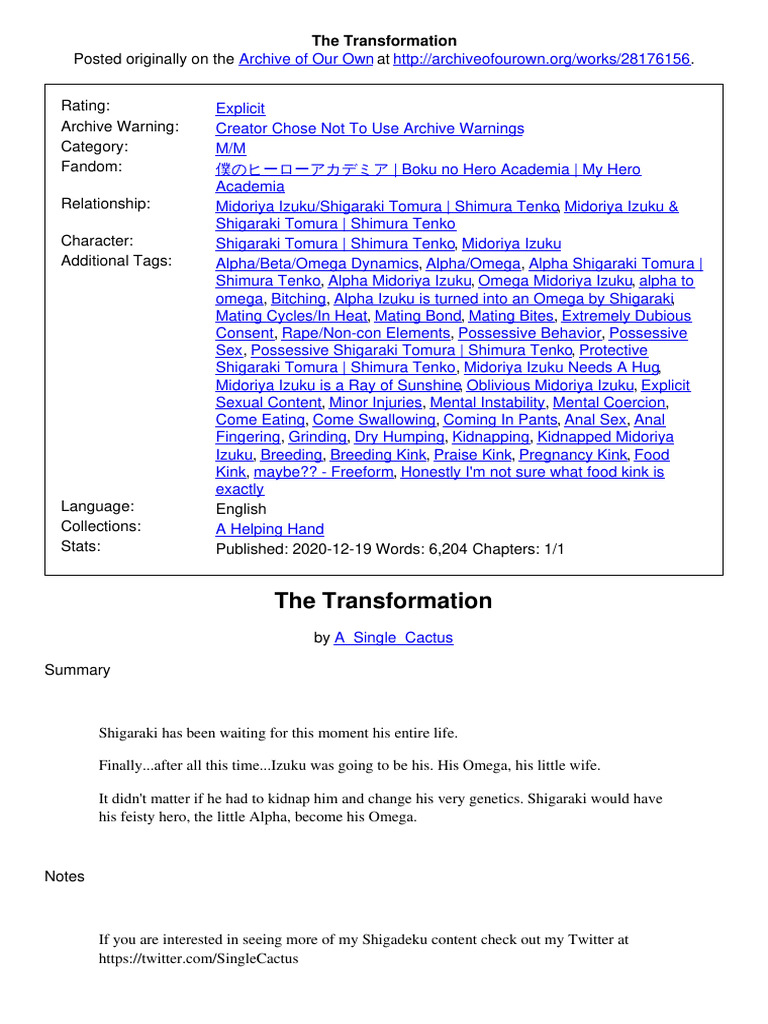 The Transformation | PDF