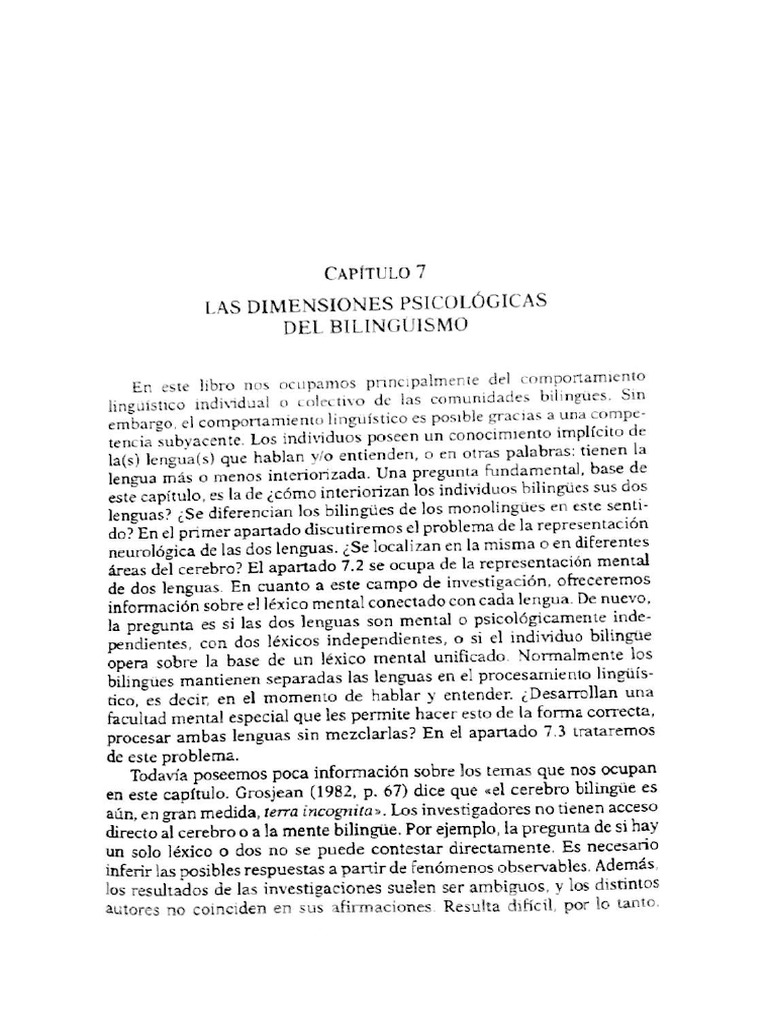 Cap. 7-Las Dimensiones Psicológicas Del Bilingüismo. Appel and Muysken ...