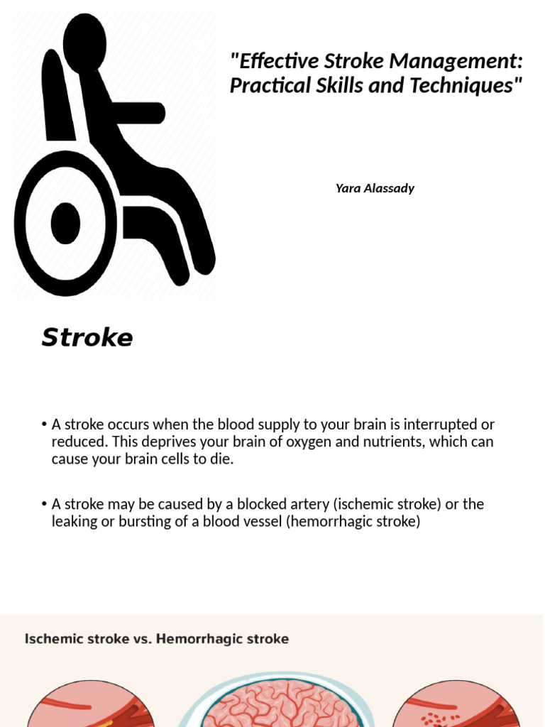 Effective Stroke Management: Practical Skills and Techniques | PDF ...