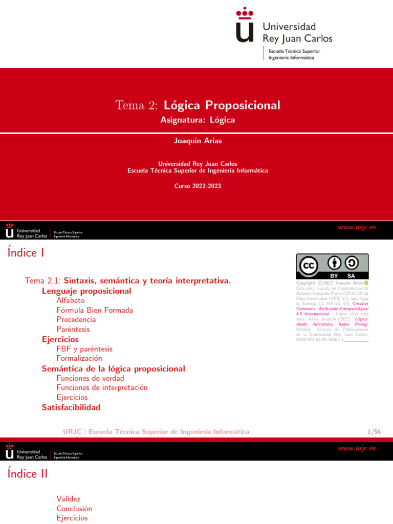 Lógica Transparencias Tema02 | PDF | Proposición | Teorema