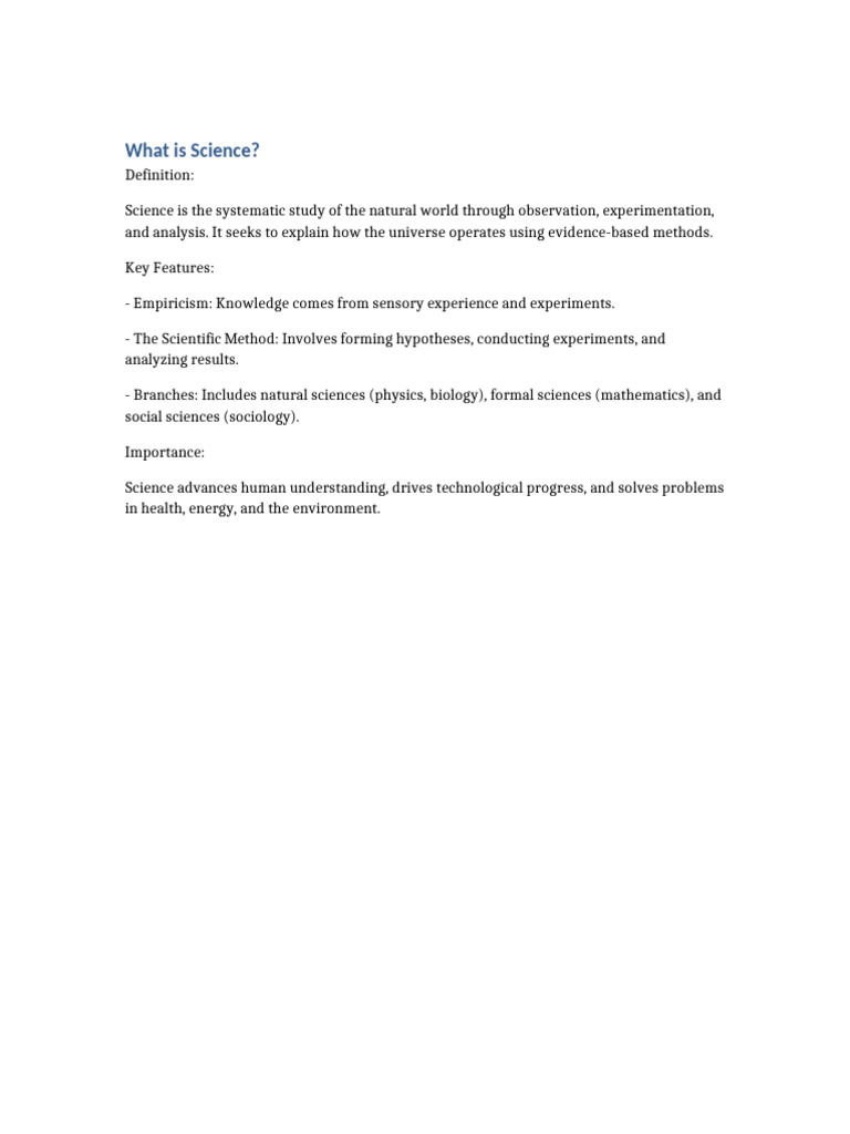 What Is Science | PDF