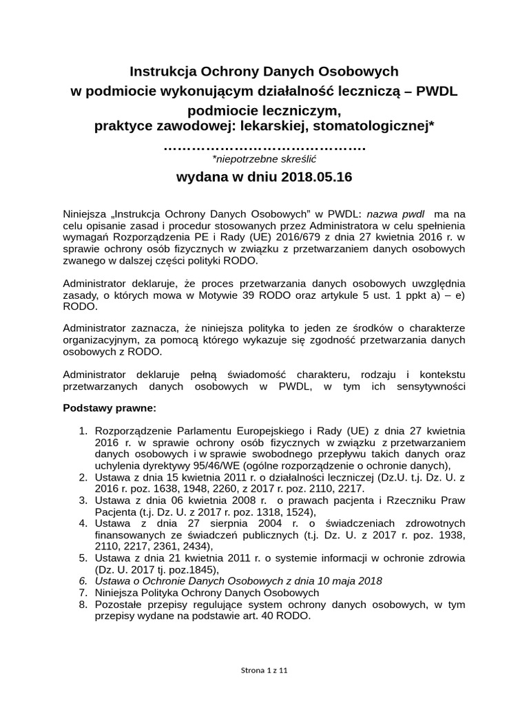 IODO - Uproszczona - Wersja Dla PWDL | PDF