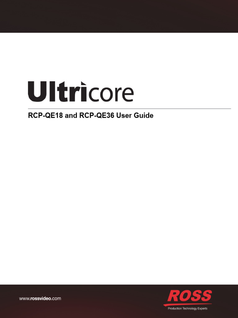 Rcp-Qe18 and Rcp-Qe36 User Guide (2201dr-903) | PDF | Electromagnetic ...