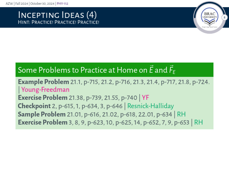 PHY 112 Slide 2 Page 8 Correction | PDF