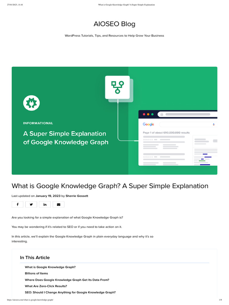 What Is Google Knowledge Graph A Super Simple Explanation Pdf