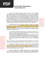 James Rachels (1975 2023 Reprint) Active and Passive Euthanasia (New ...