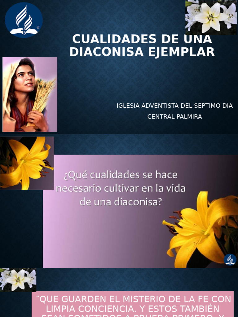 Cualidades de una Diaconisa Ejemplar | PDF | Diácono | Iglesia cristiana