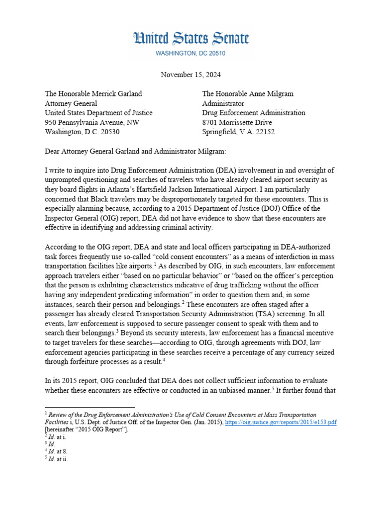 DEA's Racial Bias in Airport Searches | PDF | Drug Enforcement ...