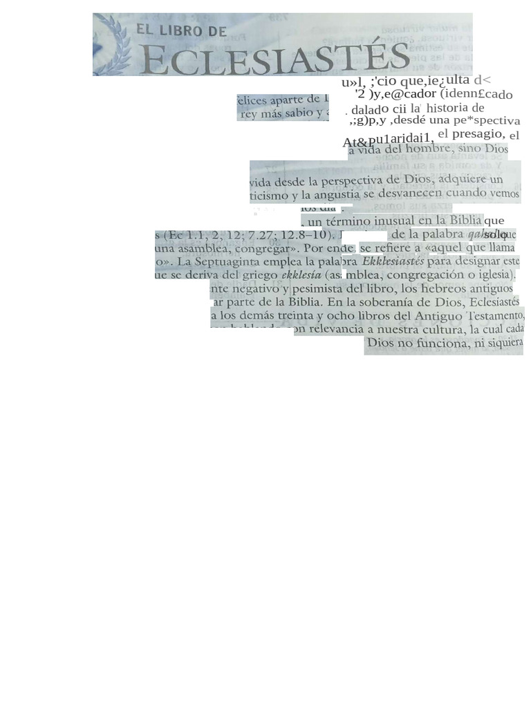 Eclesiastes | PDF
