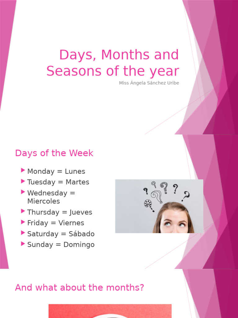 Days, Months, and Seasons Overview | PDF
