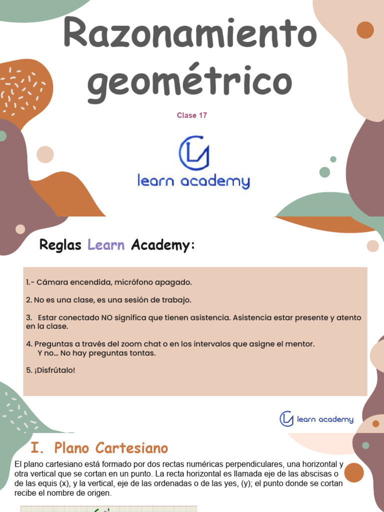 Razonamiento Geométrico en el Plano Cartesiano | PDF | Línea (geometría ...