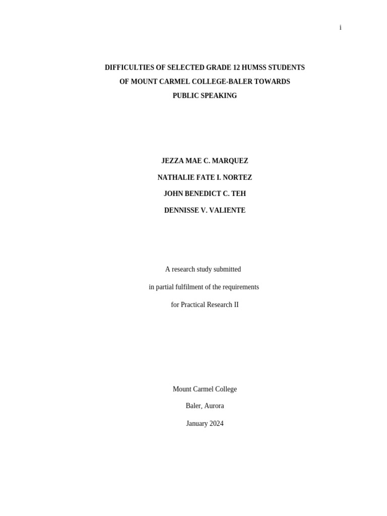 Final Research | PDF | Anxiety | Survey Methodology