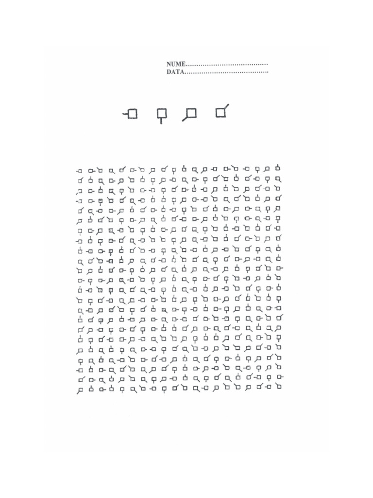 Test Atentie Concentrata Toulouse Pierron | PDF