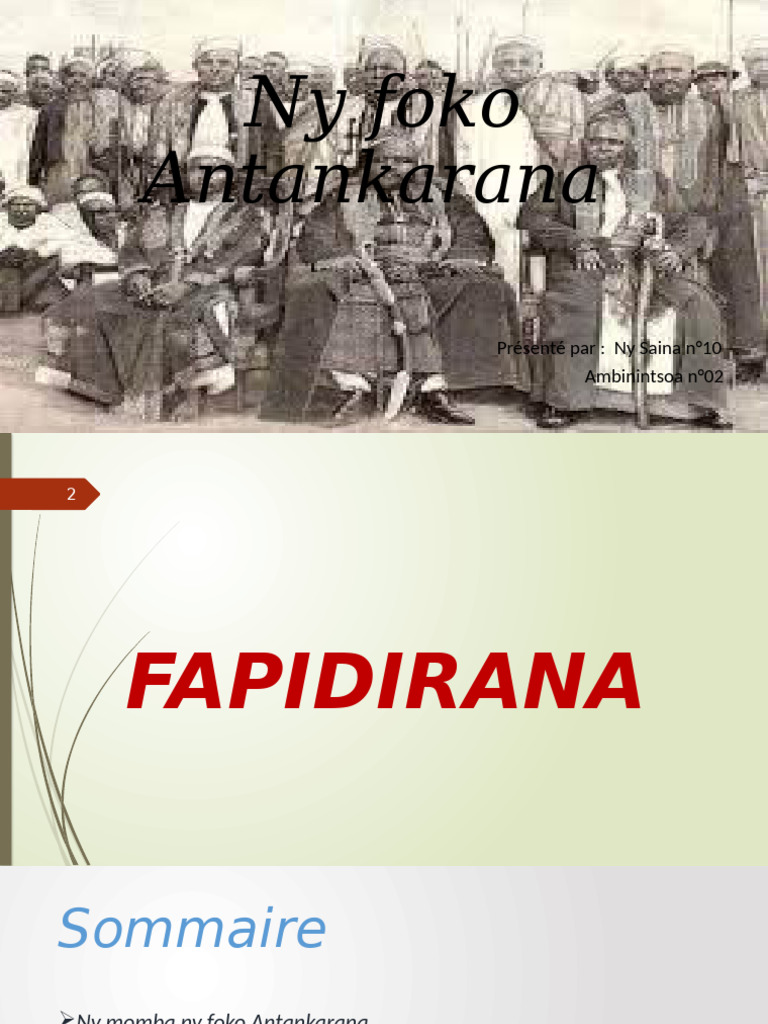 Ny Foko Antankarana | PDF