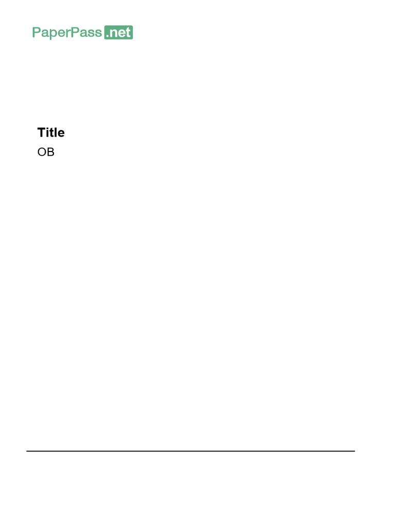 OB Final Examination | PDF | Emotions | Anger