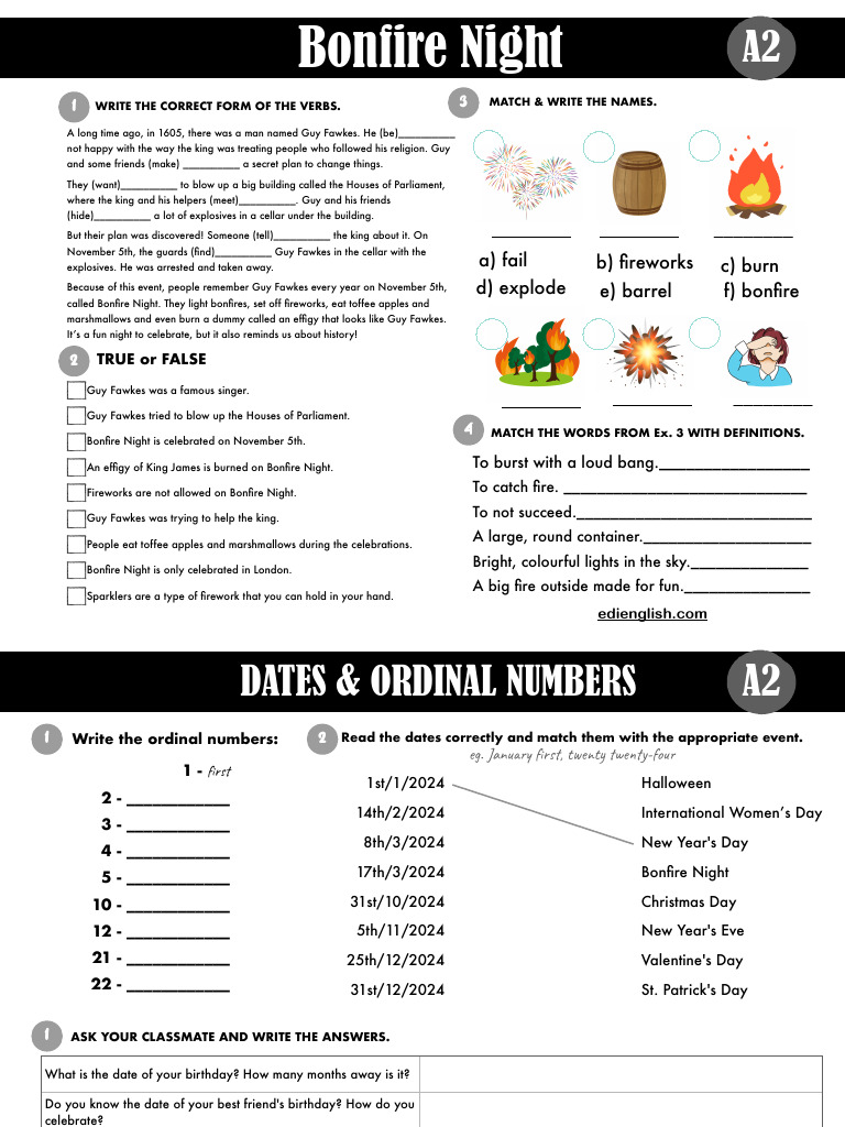 BONFIRE NIGHT | PDF | Traditions | Observances