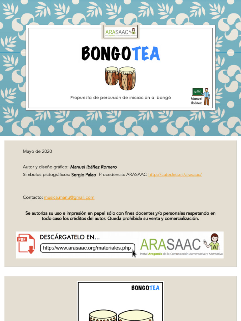 Iniciación al Bongó para Niños TEA | PDF | Ritmo