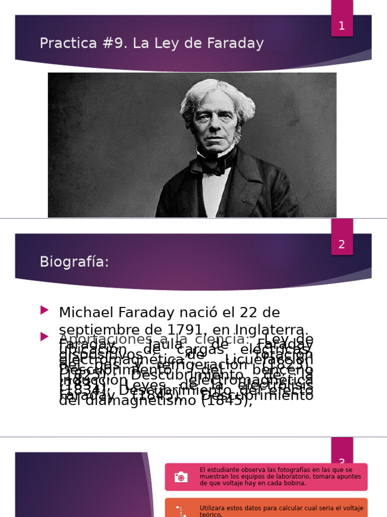 Practica #9 LEY DE FARADAY 110521 | PDF | Transformador | voltaje