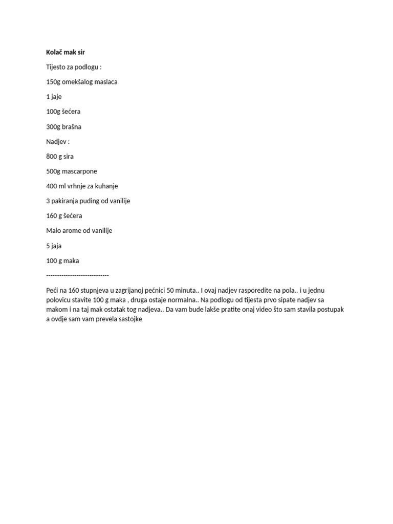 Recept I | PDF