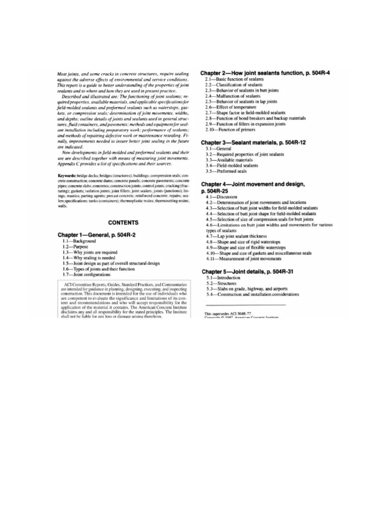 Aci 504r Exert | PDF