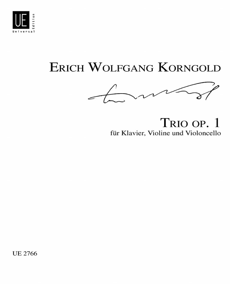 Korngold Piano Trio | PDF