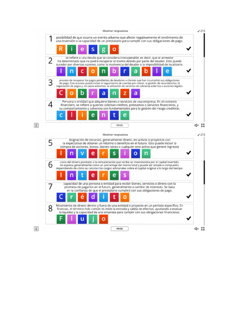 Respuestas de Anagrama | PDF