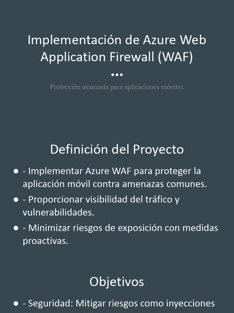 Implementacion de WAF | PDF