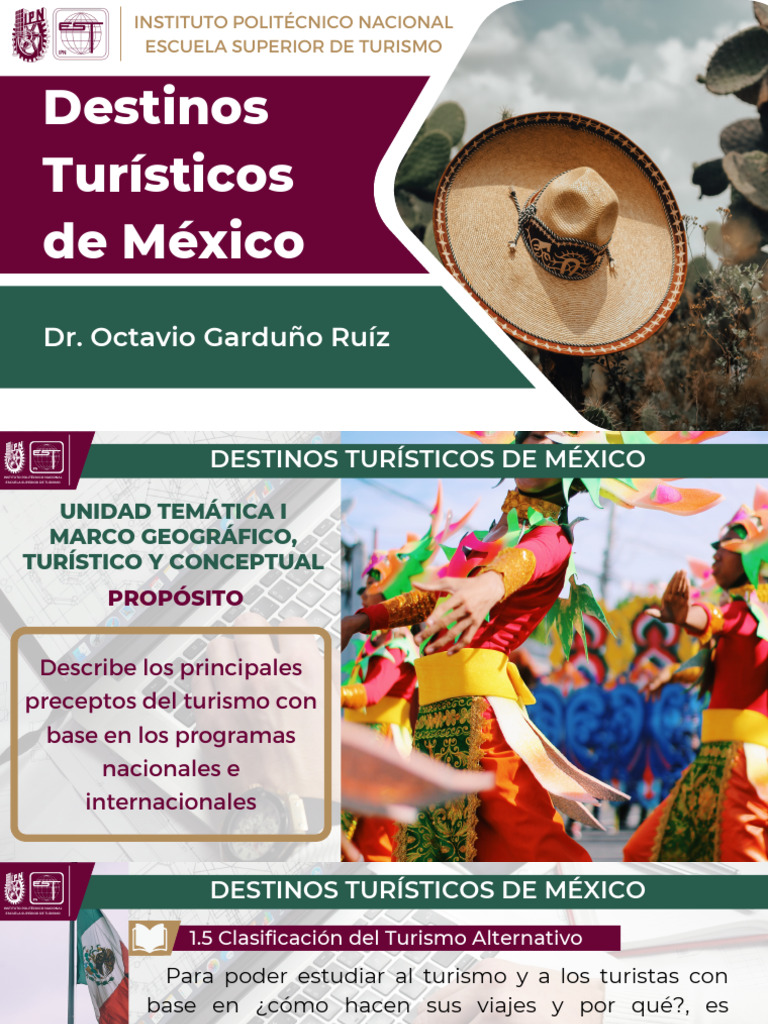1.5 Clasificación Del Turismo Alternativo. 1.6 Programas Regionales de ...