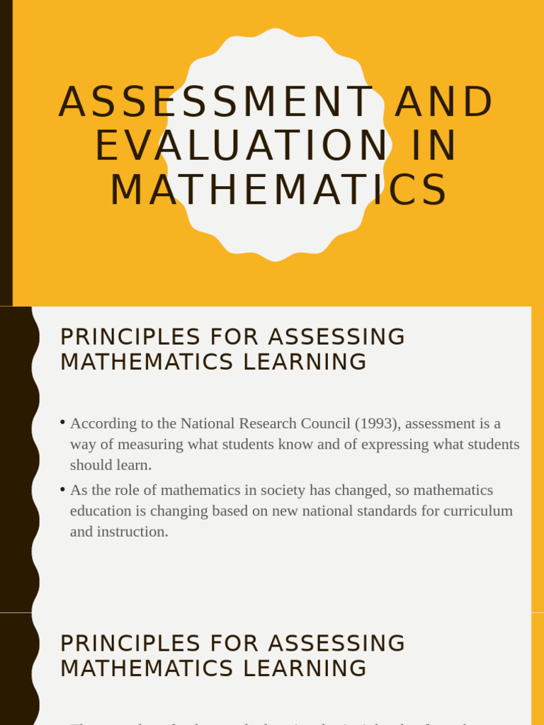 Principles of Mathematics Assessment | PDF | Curriculum | Mathematics