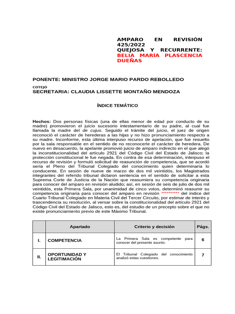 ENGROSE - JMPR - ADR 425-2022 (Orden de Prelación para Heredar en ...