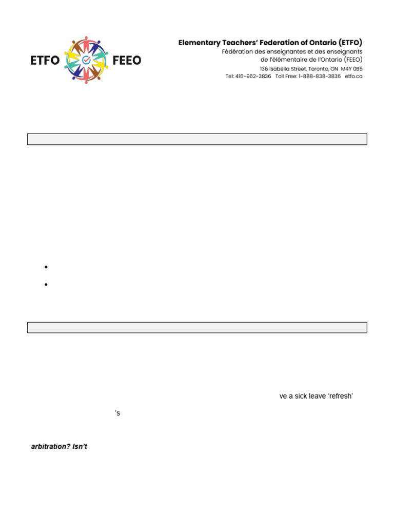 ETFO 2022-2026 Central Agreement FAQs | PDF | Cost Of Living | Salary