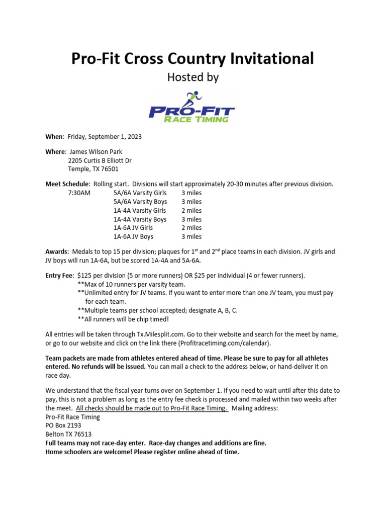 Profit CC Invite Info Sheet 2023 | PDF