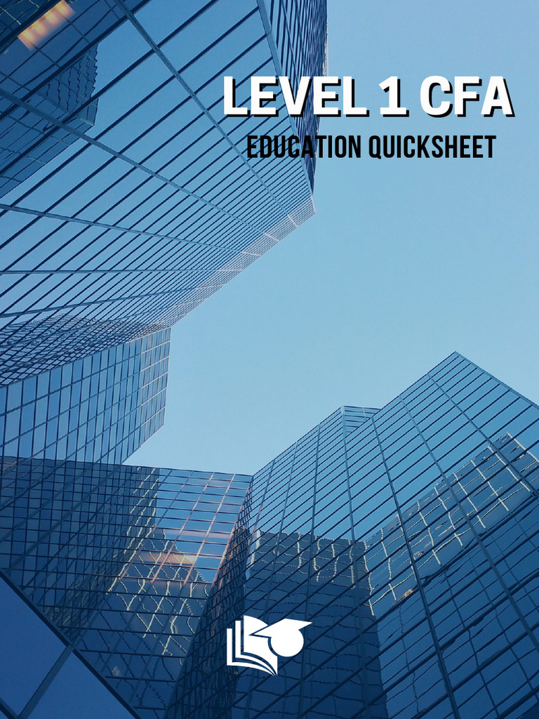CFA Level 1 Cheat Sheet0 | PDF | Bonds (Finance) | Standard Deviation