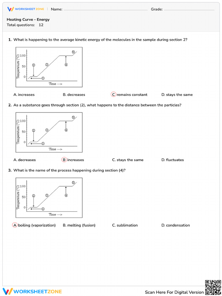 Heating Curve - Energy ANS | PDF