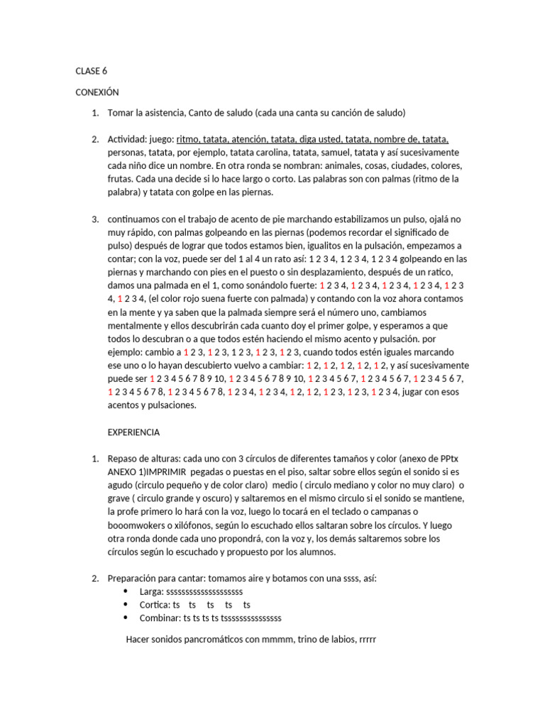 Clase 6 | PDF | Tambor | Ritmo