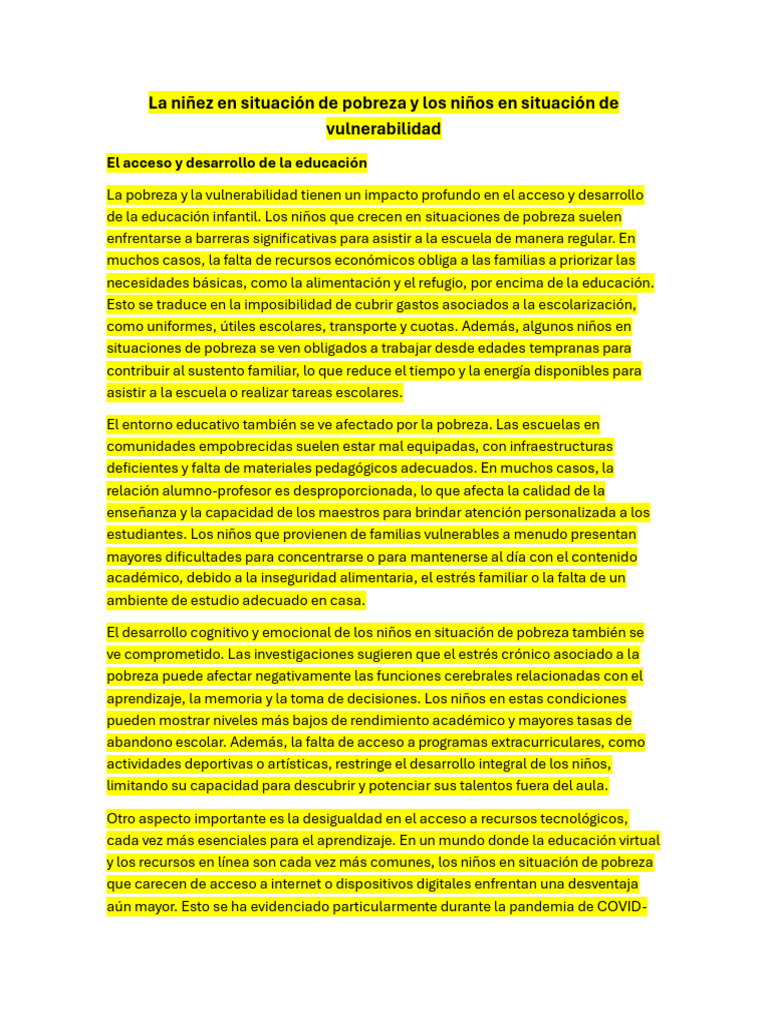 Wa0008. | PDF | Desnutrición | Pobreza