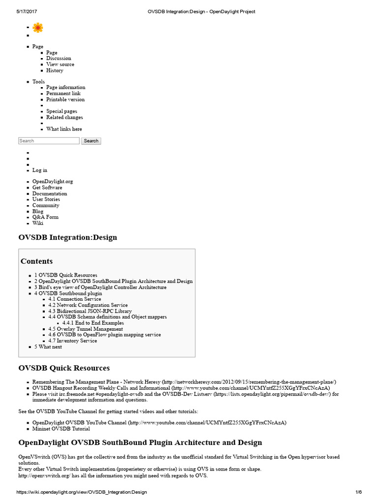 OVSDB Integration - Design - OpenDaylight Project | PDF | Library (Computing) | Json