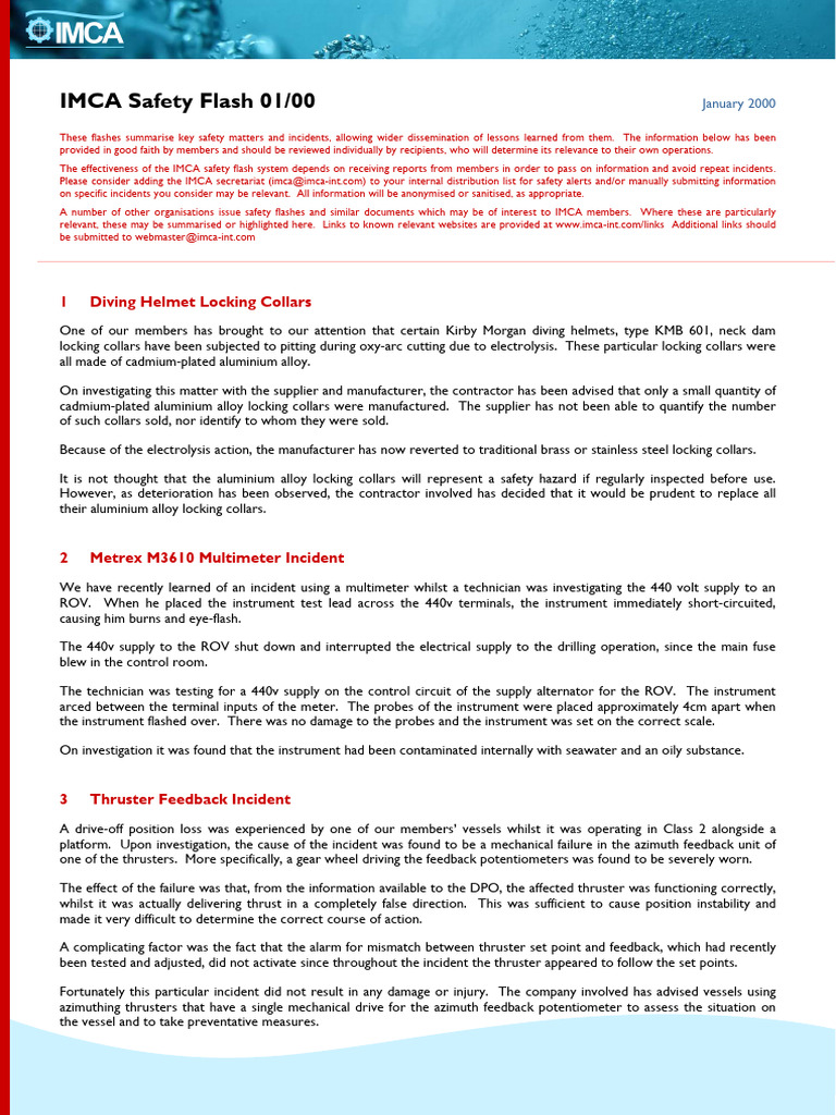 IMCASF-01-00 | PDF | Underwater Diving | Rocket Engine