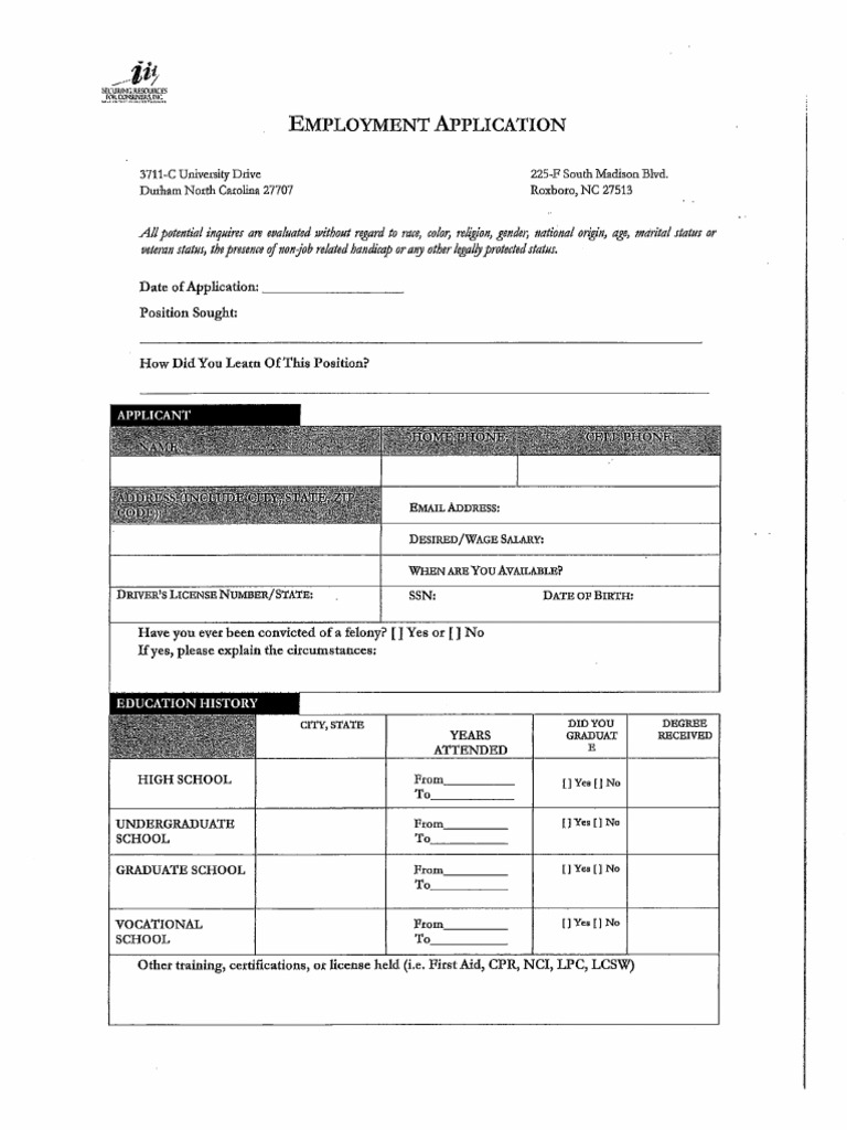 GA Employee Admission Packet | PDF