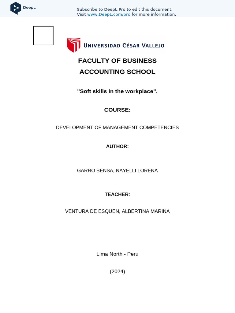 Report English - Ingles en | PDF | Leadership | Skill