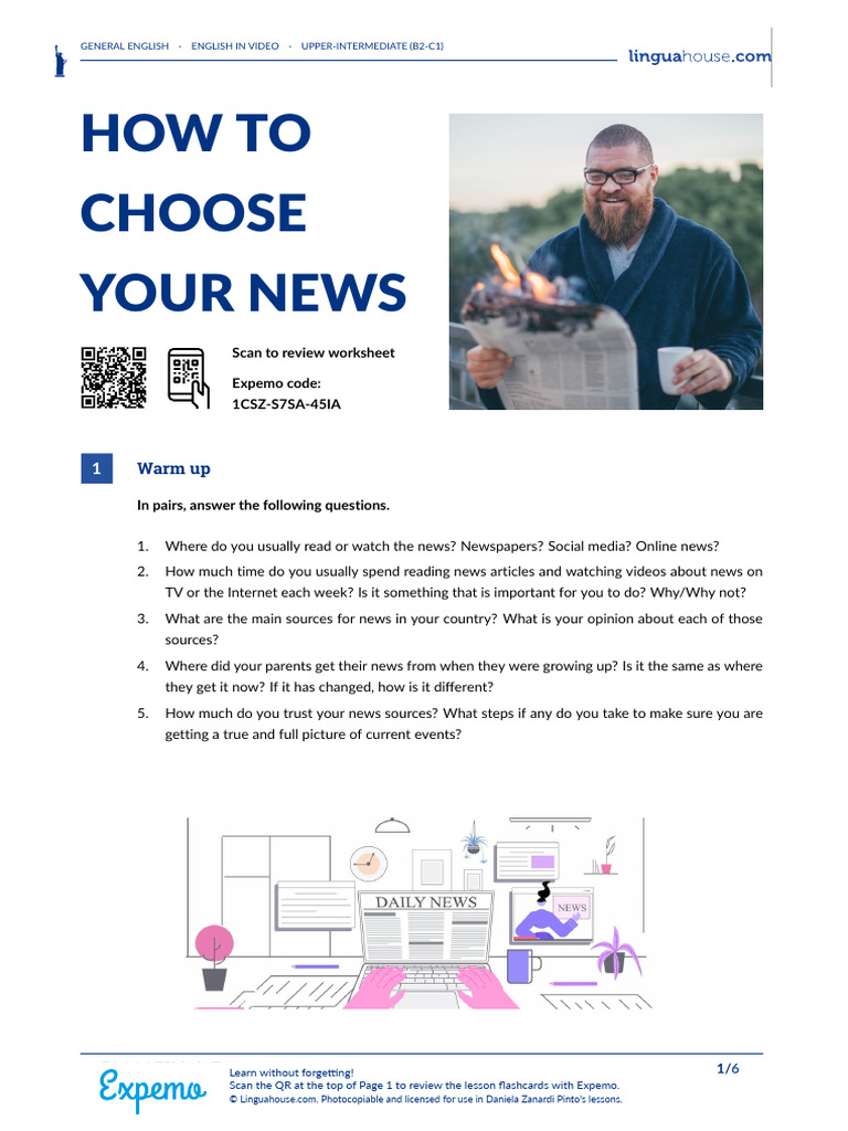 How To Choose Your News American English Student | PDF | News | Mass Media