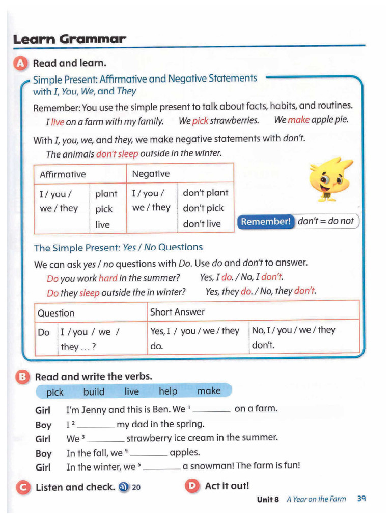 Present Simple I You We They | PDF