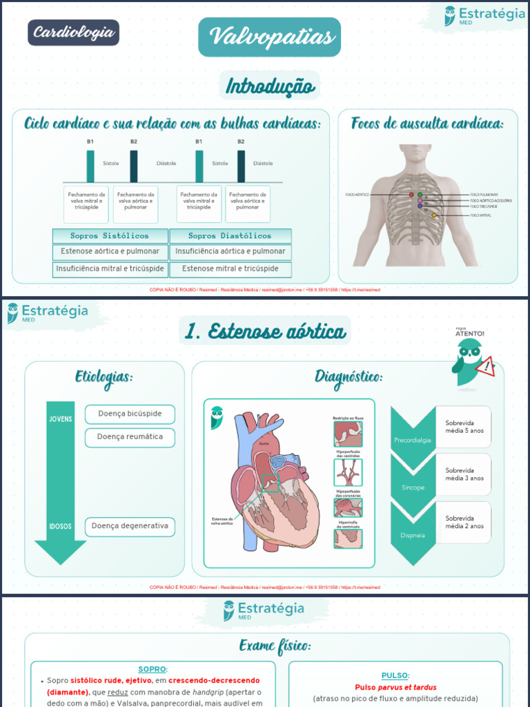Fenômeno de Gallavardin em Valvopatias | PDF | Sistema cardiovascular ...