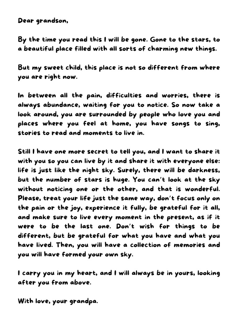 Carta Abuelo | PDF | Poetry