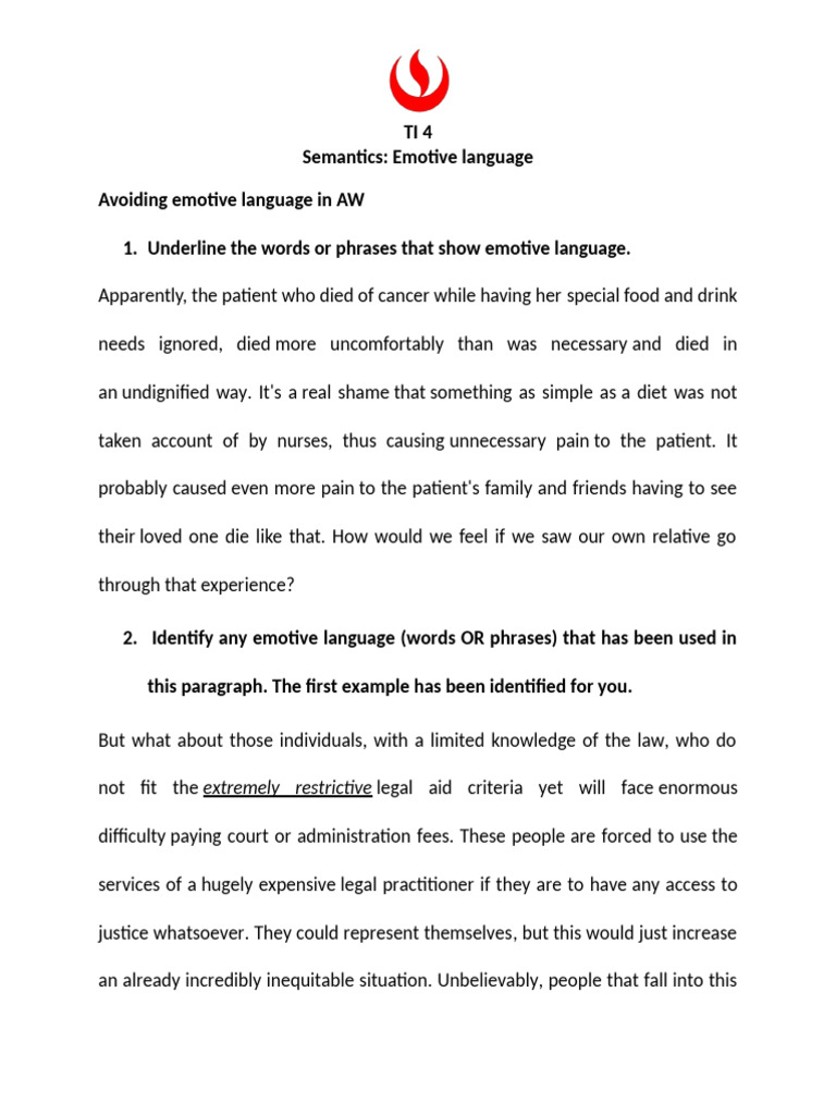 Emotive Language 2 | PDF