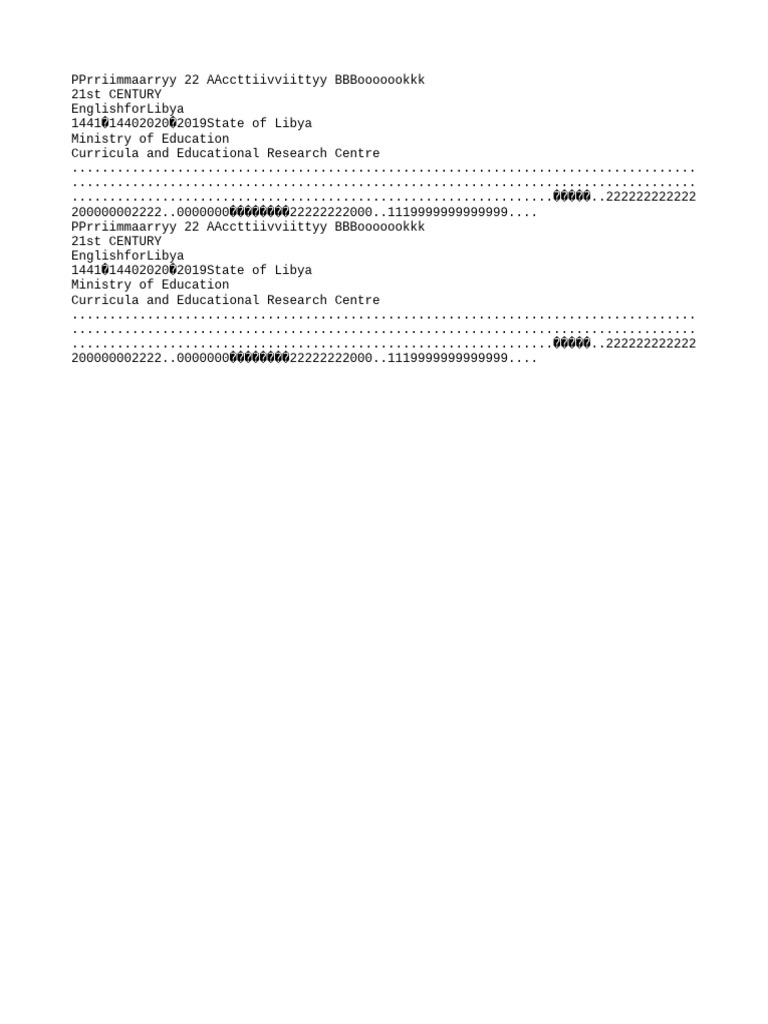 02 English For Libya Activity Book | PDF | Foreign Language Studies