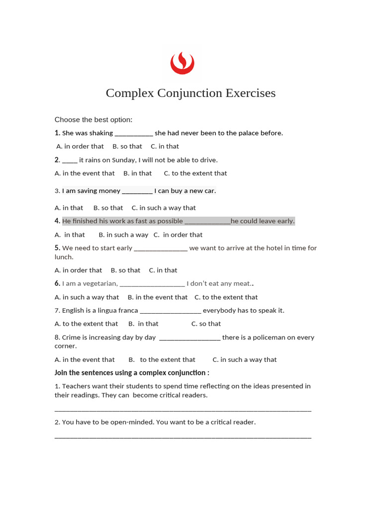 Complex Conjunctions | PDF | Career & Growth