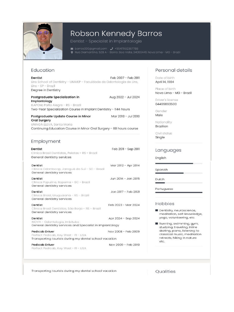 CV Dr. Robson Kennedy | PDF